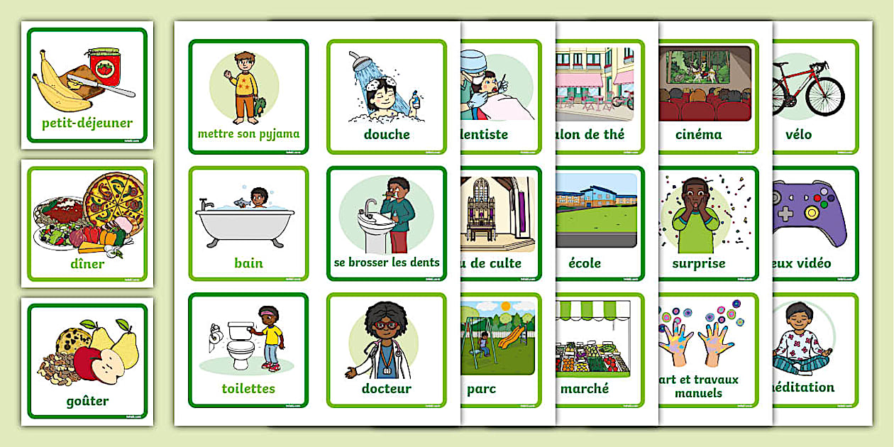 Cartes d'aide visuelle pour la maison (teacher made)