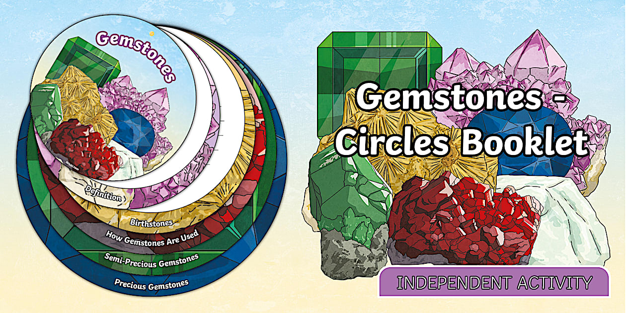 * NEW * Intermediate Natural Sciences - Gemstones Circles Booklet
