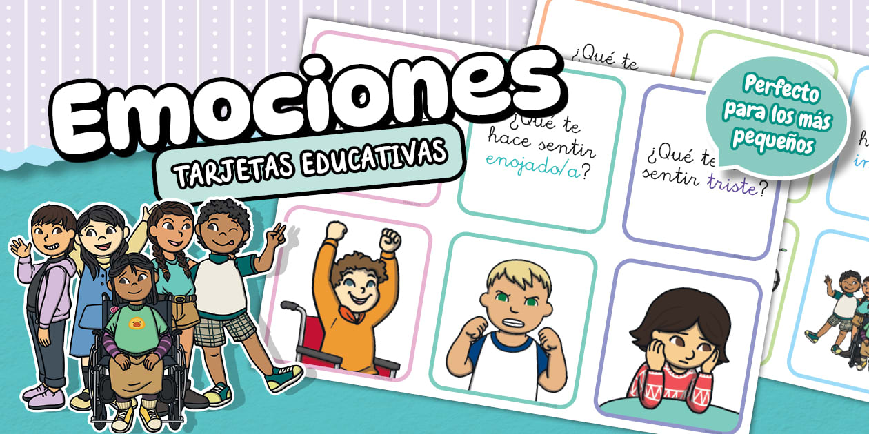 Tarjetas educativas: Emociones