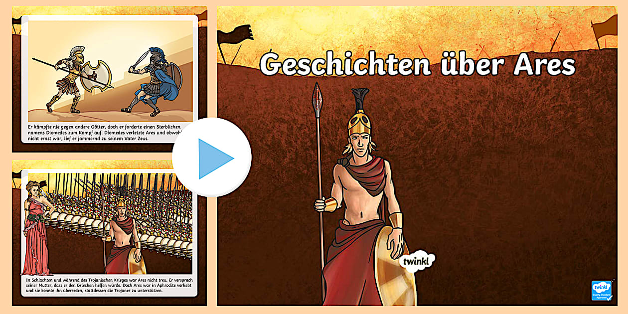 Geschichten über Ares PowerPoint Präsentation - Twinkl