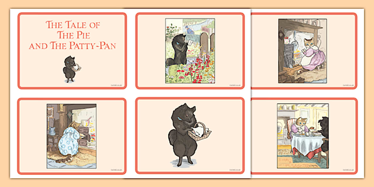 Black and White Beatrix Potter - The Tale of the Pie and the Patty-Pan ...