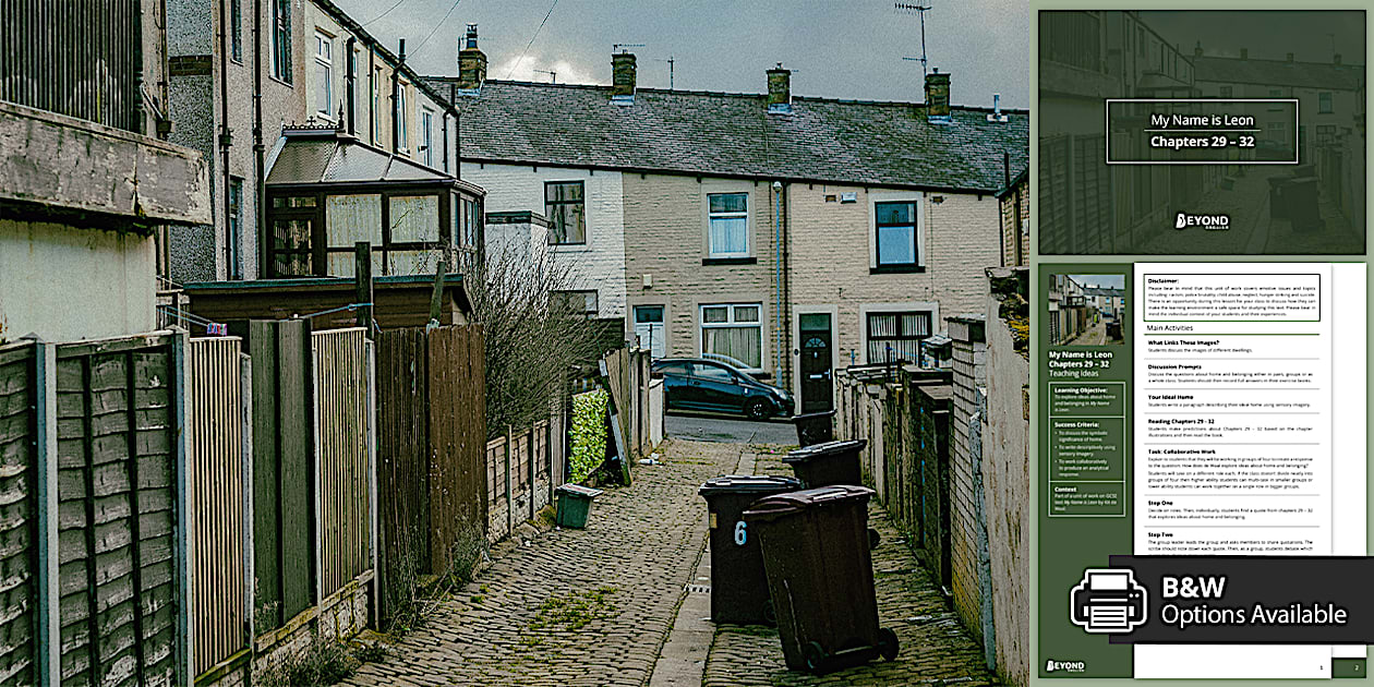 My Name is Leon Lesson 11 Chapters 29 - 32 (Teacher-Made)