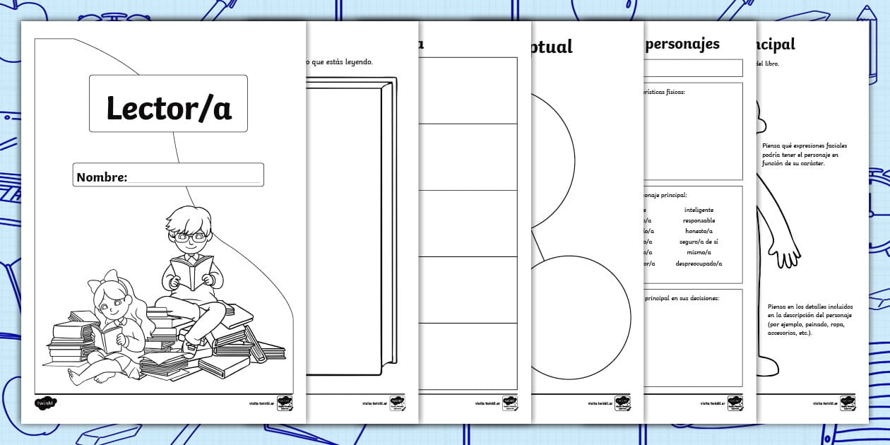 Cuadernillo: actividades sobre un libro leído - Twinkl