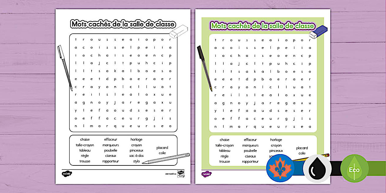 School Supplies in French | Twinkl (teacher made) - Twinkl