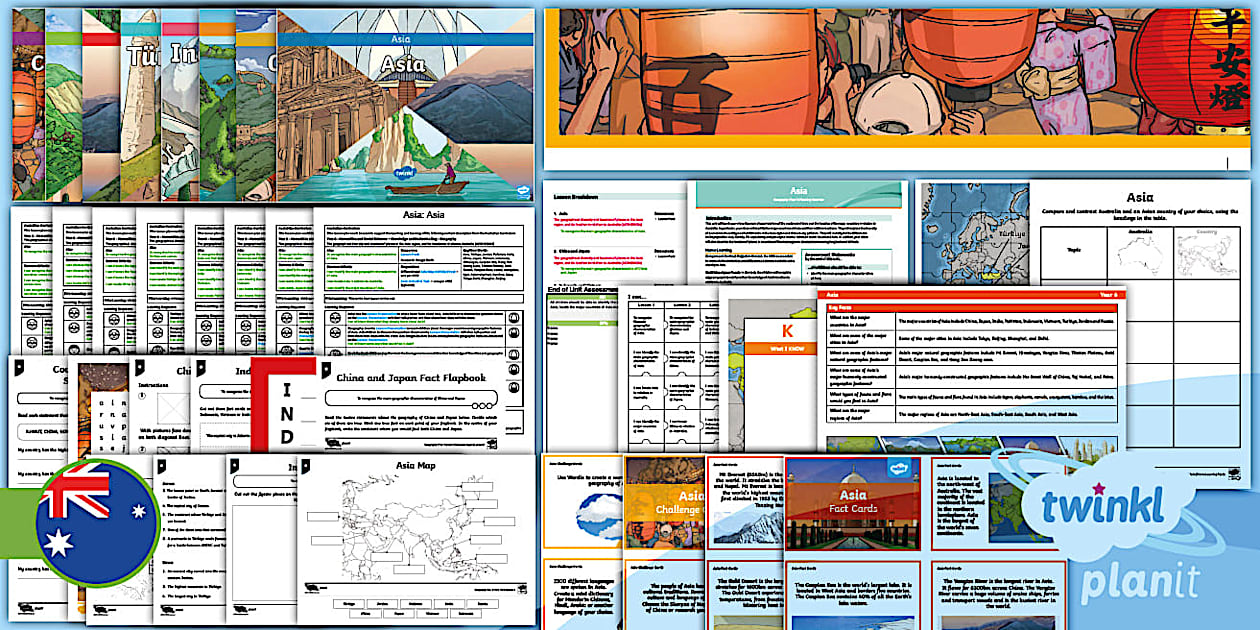 Year 6 HASS Geography Asia Unit Pack | Twinkl PlanIt Lesson