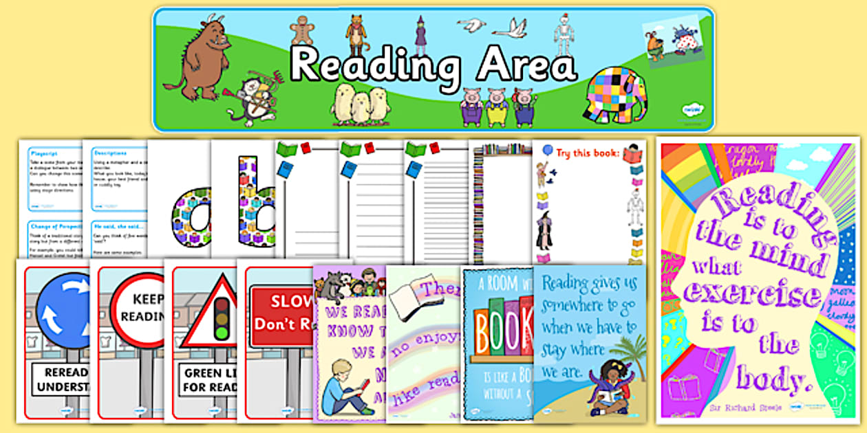 Reading Book Area Resource Pack (teacher made) - Twinkl