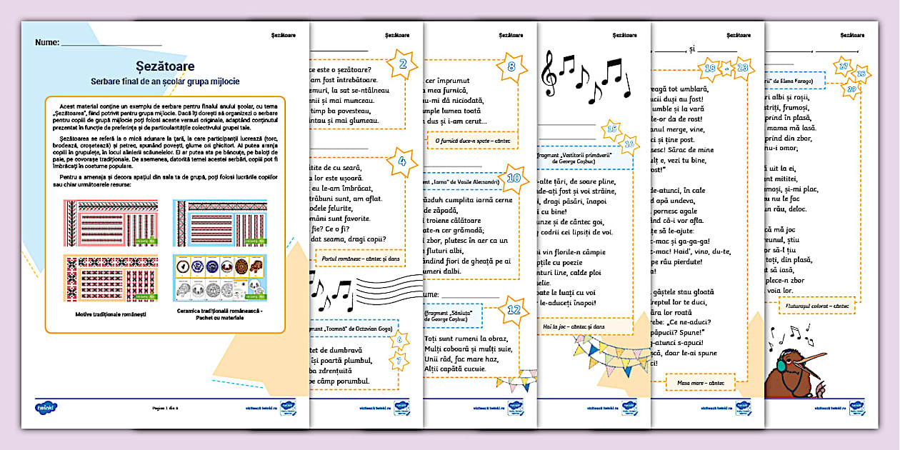 Șezătoare – Serbare final de an școlar grupa mijlocie