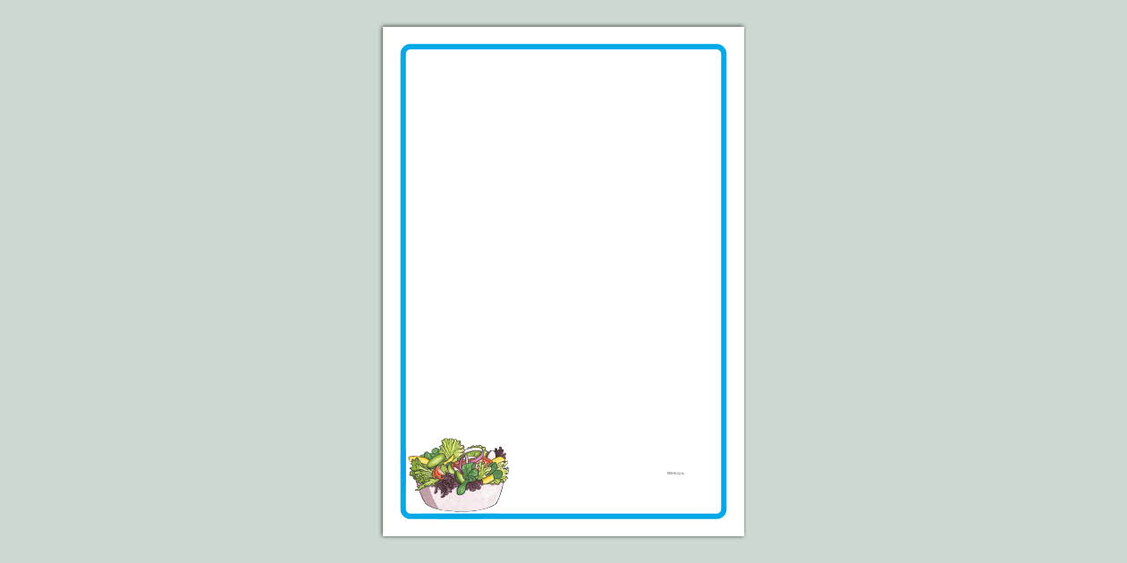 Salad Page Border | Page Borders | Twinkl (teacher made)