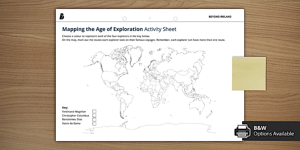 Mapping the Age of Exploration Worksheet