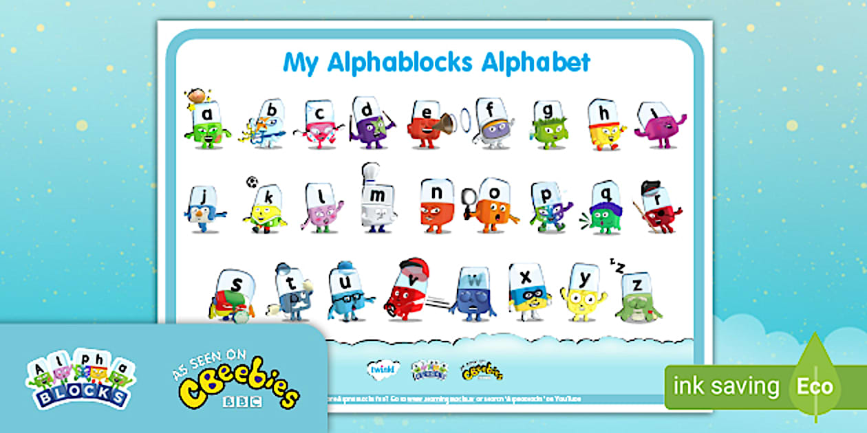 Alphablocks: Alphabet Mat (Hecho por educadores) - Twinkl