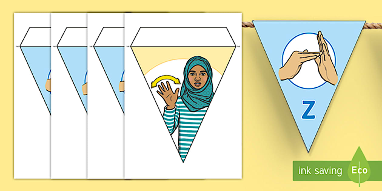 New Zealand Sign Language Week Display Bunting - Twinkl