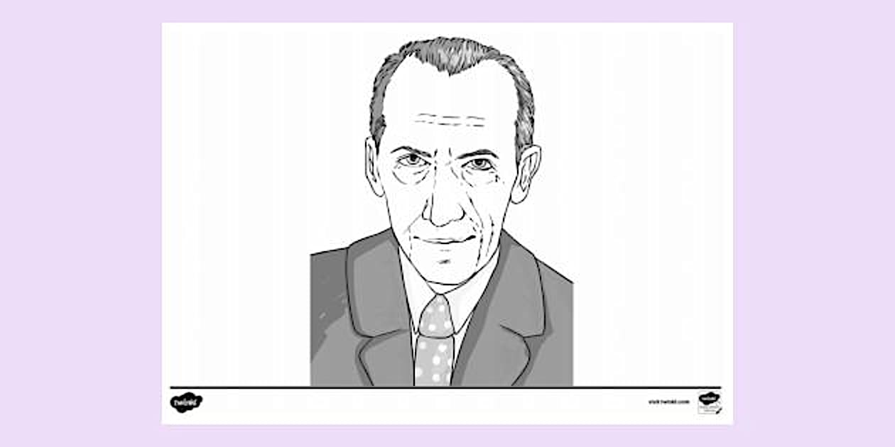 Piet Mondrian Colouring Page | Colouring Sheets - Twinkl