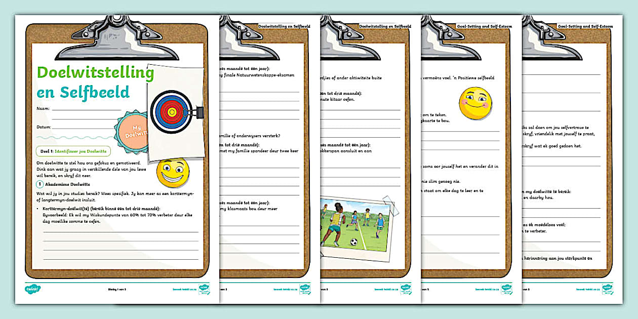Doelwitstelling en Selfbeeld Werkkaart (creat de profesori)