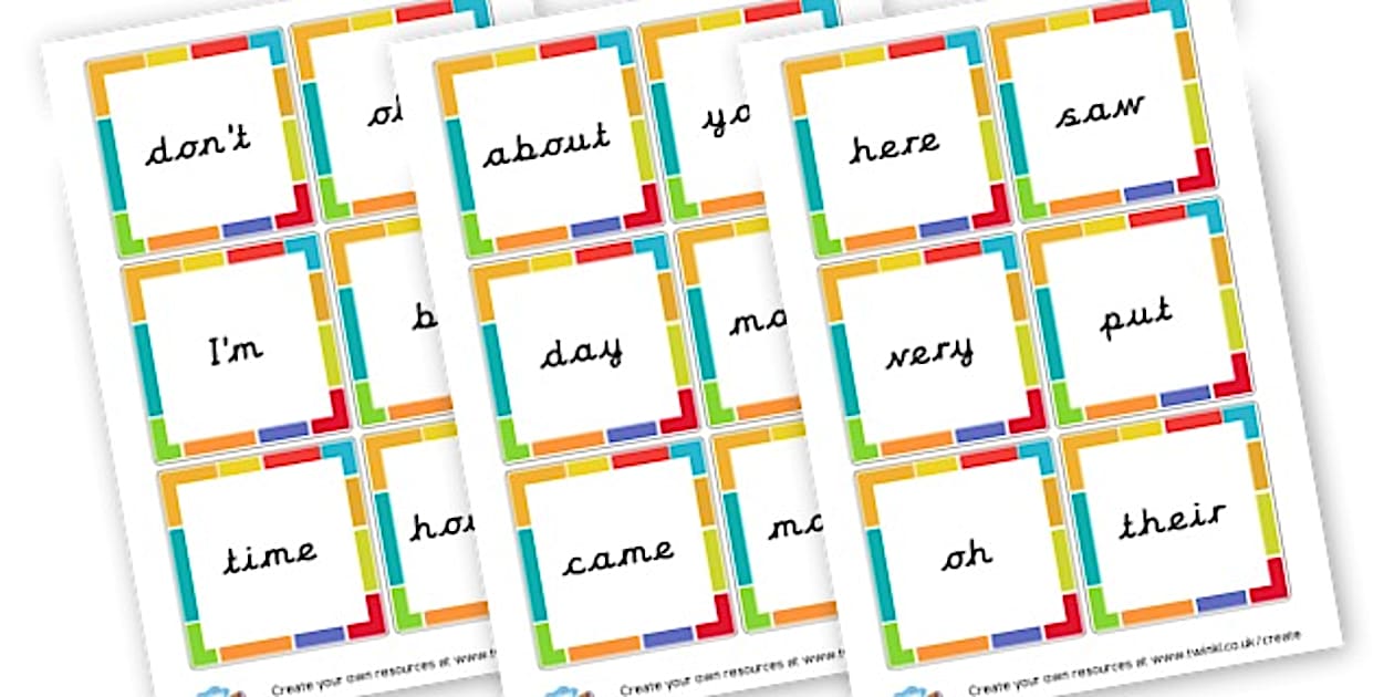 Phase 5 HFW Cards (teacher made) - Twinkl