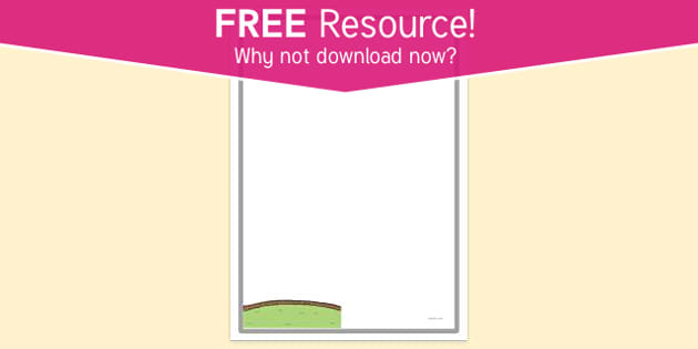 FREE! - Simple Blank Fence Page Border | Page Borders | Twinkl