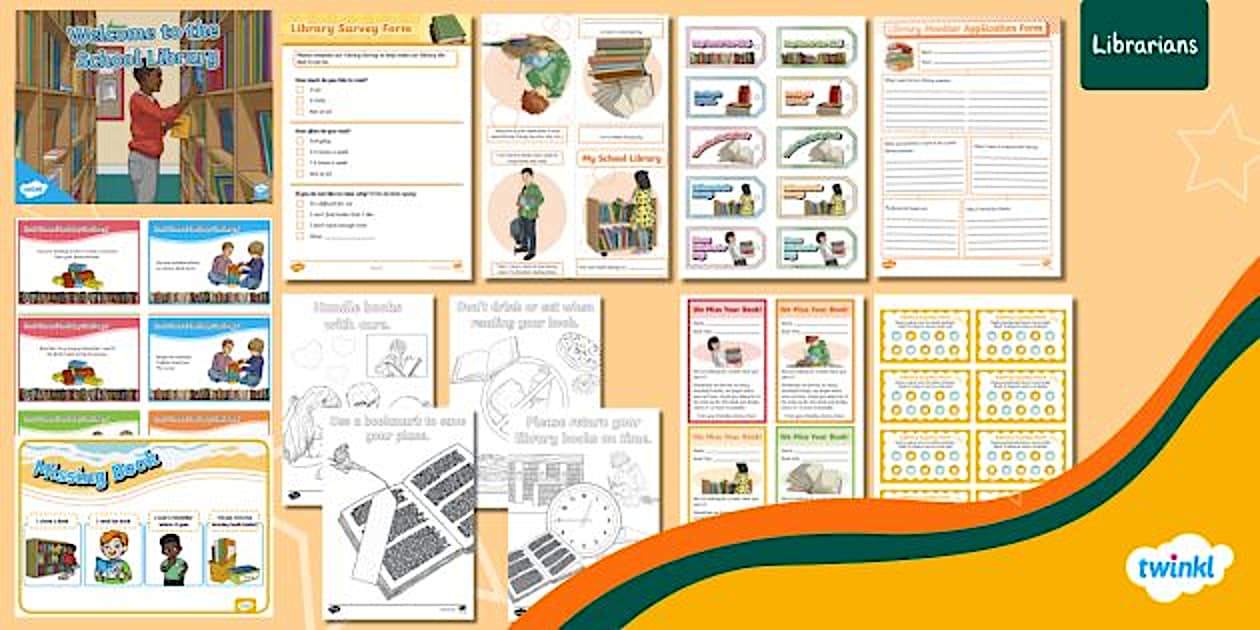 Welcome to the Library Pack (teacher made) - Twinkl