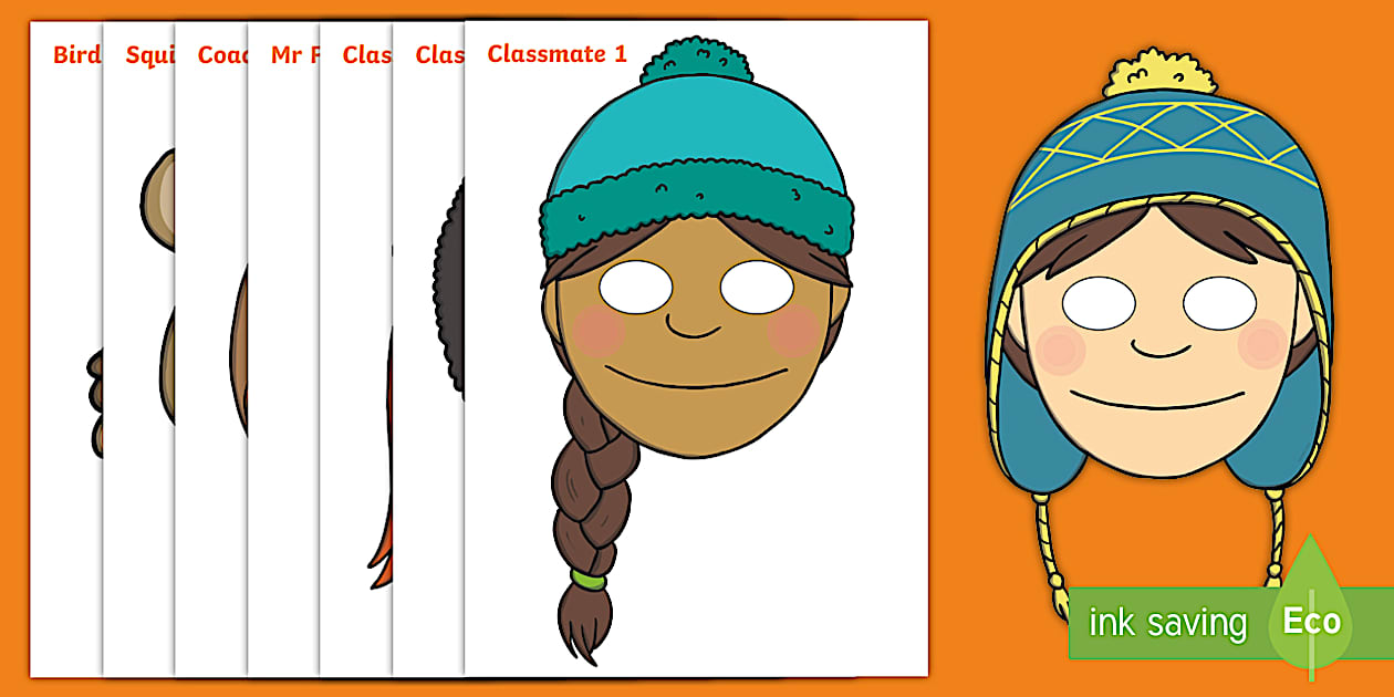 Exploring My World - A Sense of Autumn Story Role-Play Masks