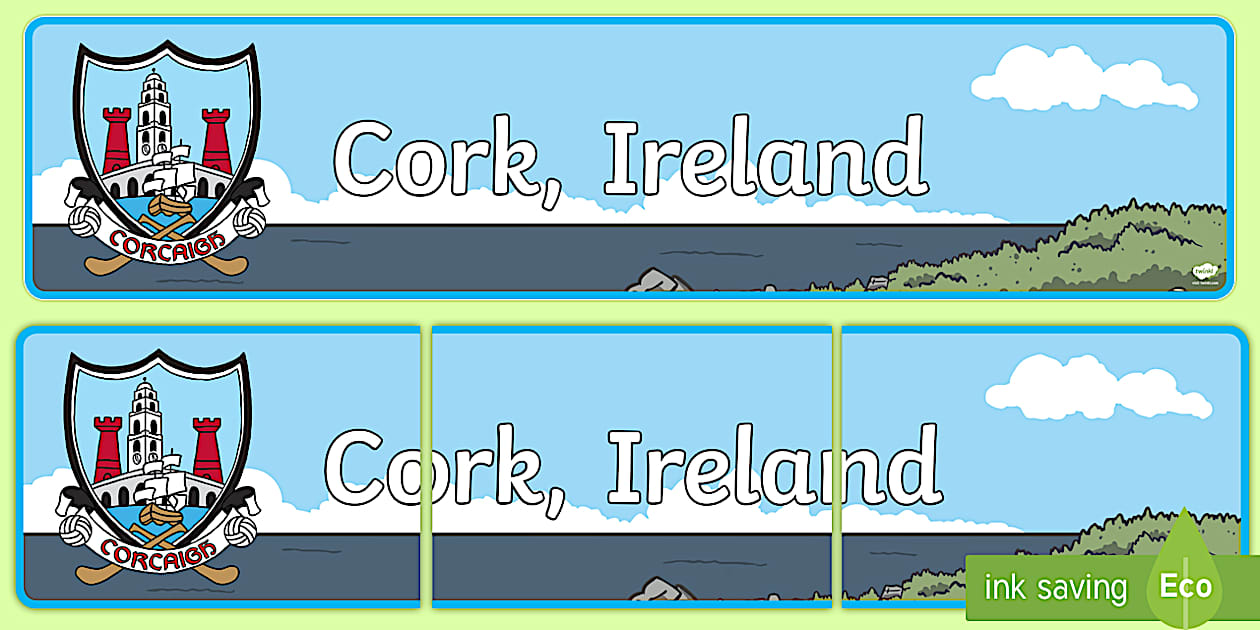 Cork Republic of Ireland Display Banner (teacher made)