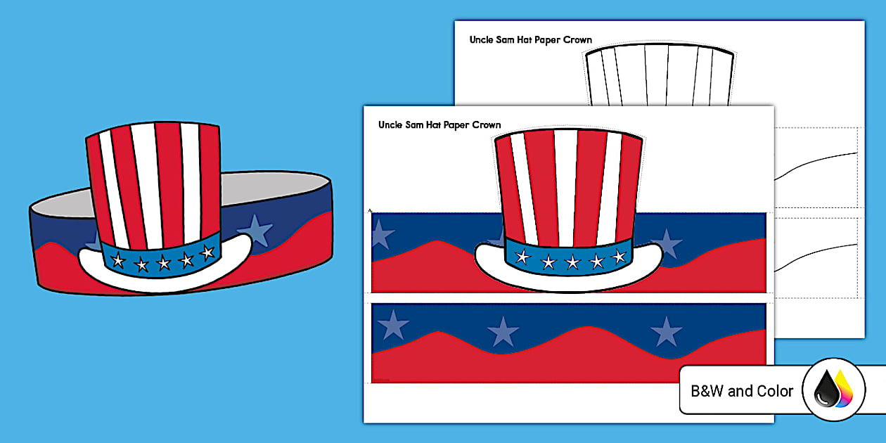 Uncle Sam Hat Craft | Independence Day | Twinkl USA - Twinkl