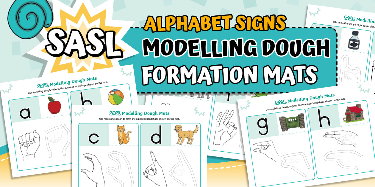 Foundation Phase - SASL - Modelling Dough - Alphabet Handshape - Formation