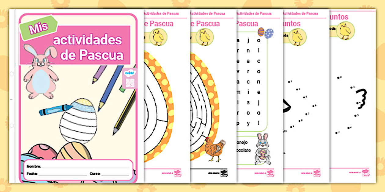 Cuadernillo Actividades | Pascua | Preescolar