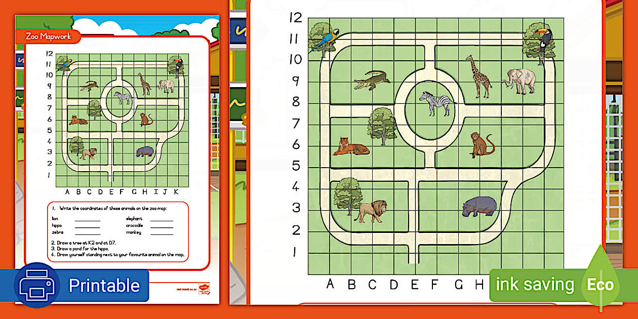 Grade 1 Life Skills - Zoo Mapwork(CAPS Aligned) - Twinkl
