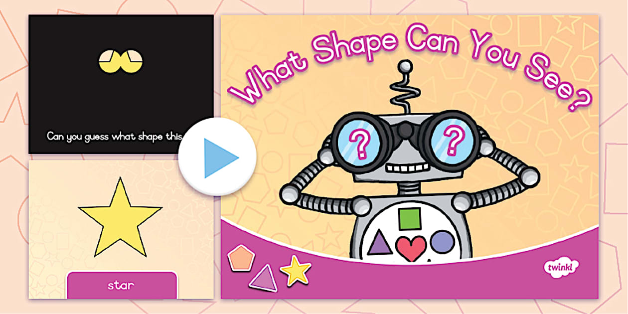 2D Shape Games: Binoculars PowerPoint Game - Twinkl ZA