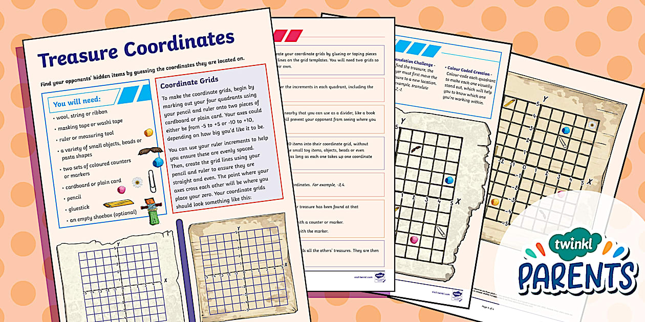 👉 SEND Maths Support: Treasure Coordinates (Year 6 Level)