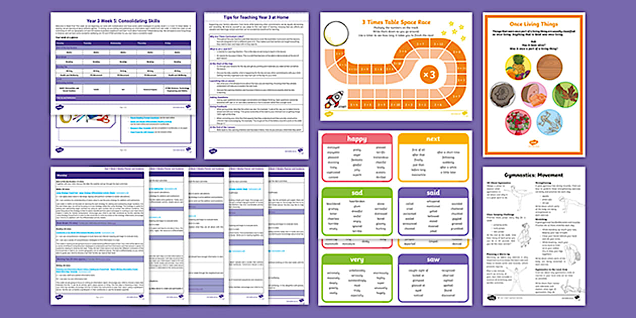 Year 3 Term 2 Week 5 School Closure Home Learning Pack