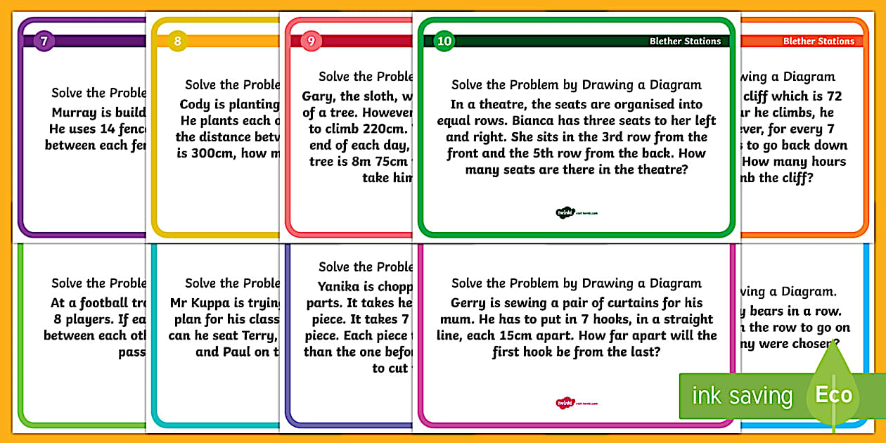 Maths Diagram Problems – Problem-Solving Blether Stations