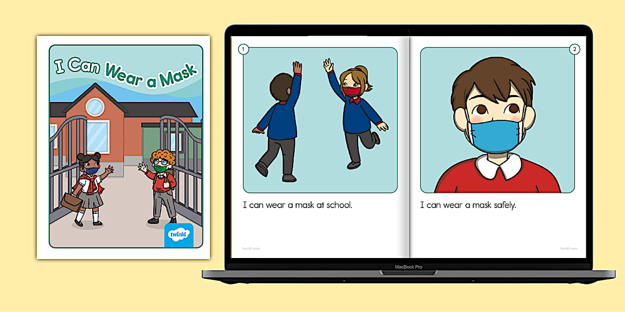 I Can Wear a Mask Emergent Reader eBook | Twinkl - Twinkl