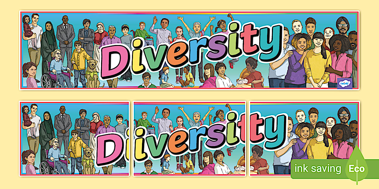 Diversity Display Banner - KS2 - Equality - PHSE - Twinkl