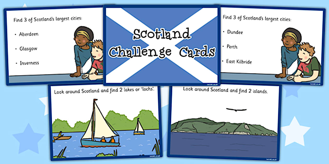 Our Country Scotland Challenge Cards