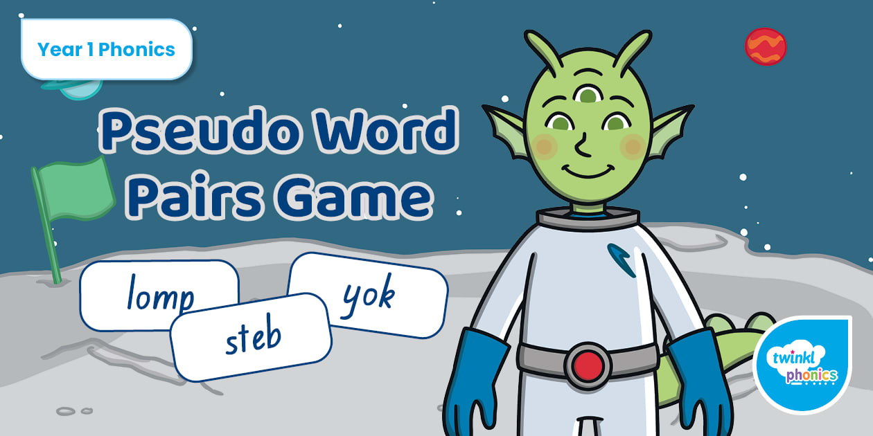 Year 1 Phonics Check Pseudo Word Pairs Game