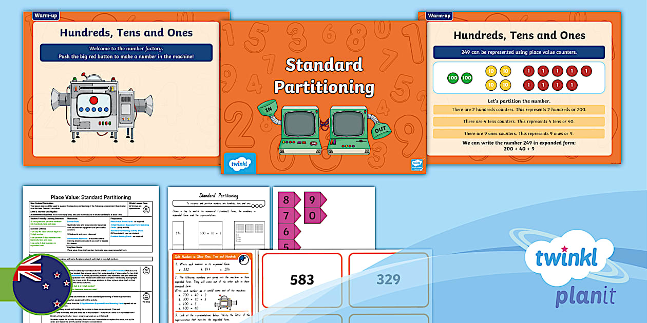 Level 2 Place Value: Split Numbers to Show Ones, Tens and Hundreds Lesson 3