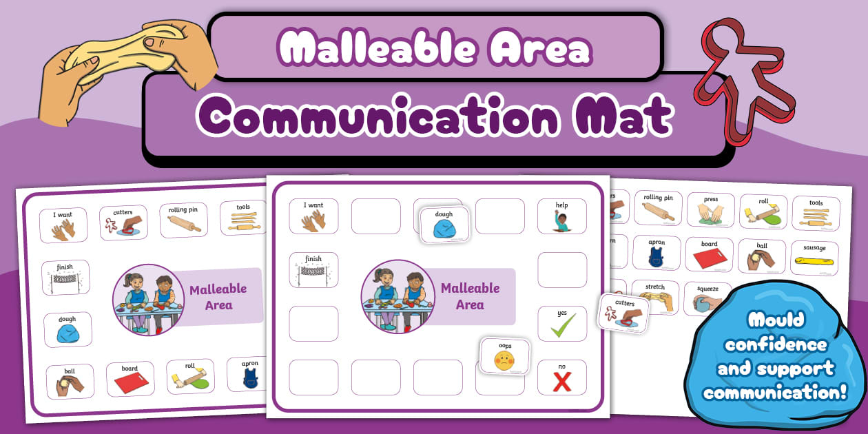 👉 EYFS Malleable Area Communication Mat