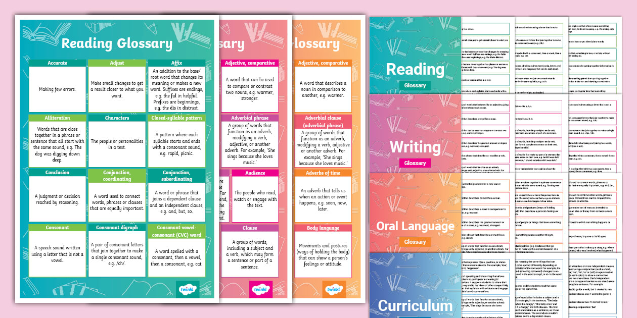 Phase 2 2025 NZ English Curriculum Glossary (teacher made)