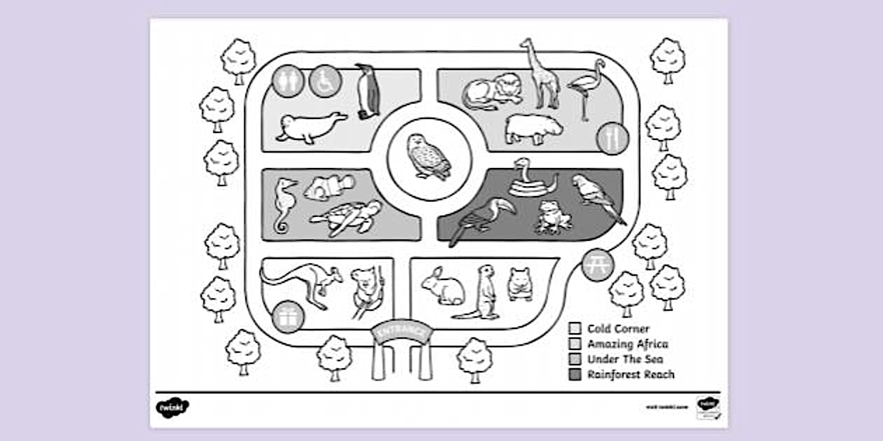 Zoo Colouring Sheet | Colouring Pages (teacher made)