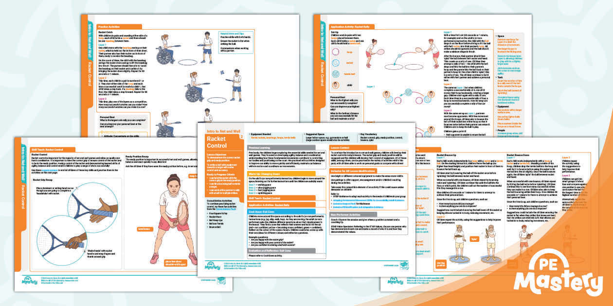 PE Mastery: LKS2 Intro to Net and Wall L2-Racket Control