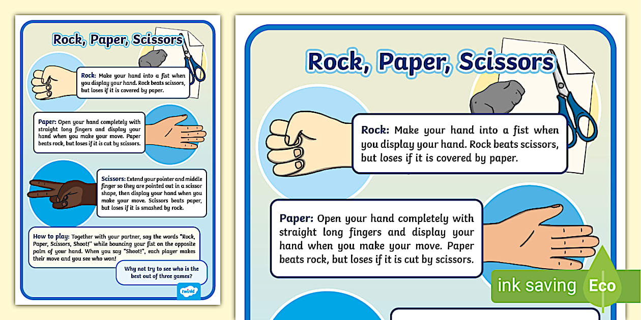 Rock, Paper, Scissors Rules | Game Instructions for EYLF