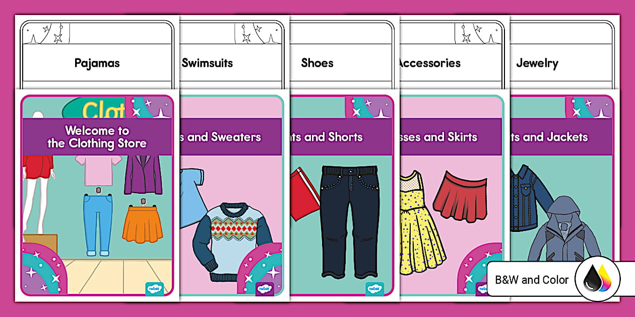Clothing Store Dramatic Play Posters (Teacher-Made) - Twinkl