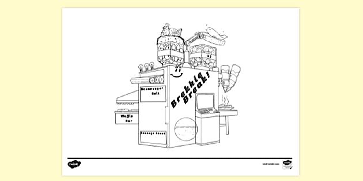Vending Machine Colouring | Colouring Sheets (teacher made)