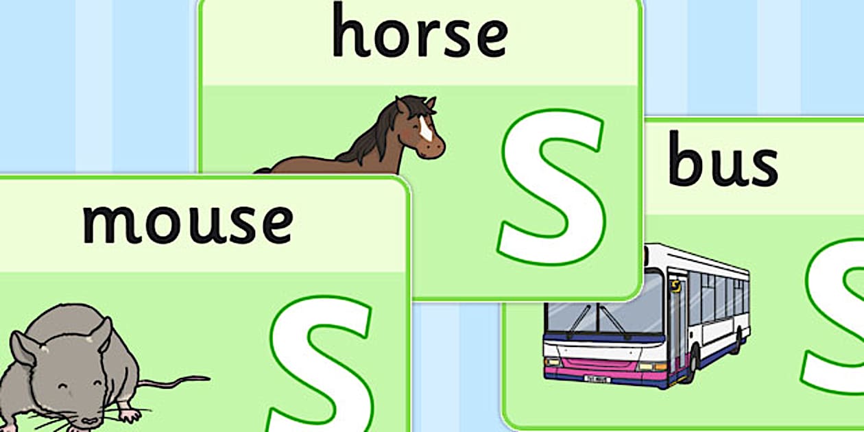 Final 'S' Sound Modelling Dough Mats