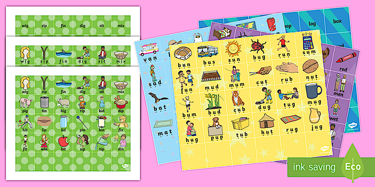 CVC Words Differentiated Mats Resource Pack (Compatible with Bee-Bot)