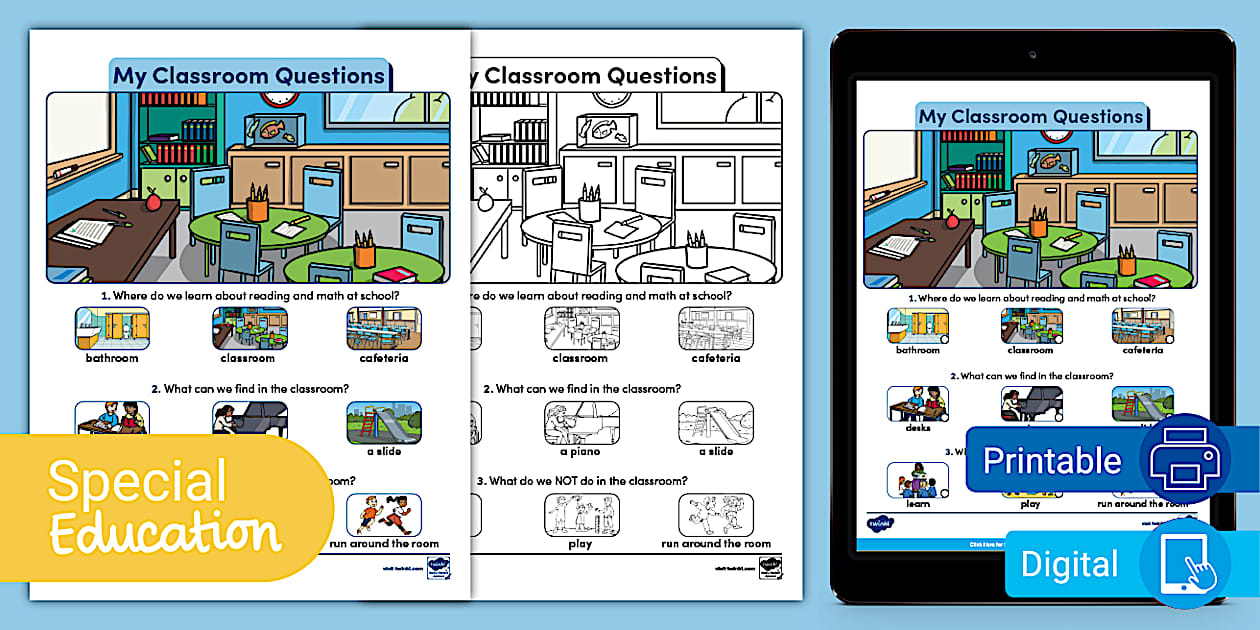 Life Skills: Classroom Comprehension for Special Education