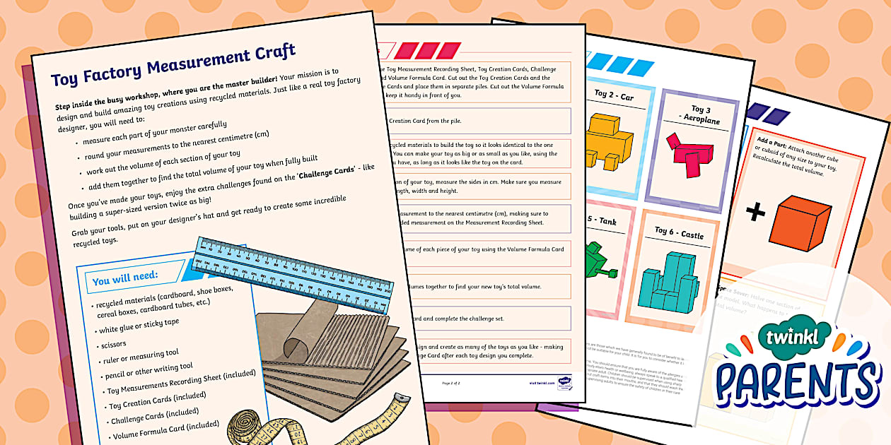 👉 SEND Maths Support: Toy Factory Measurement Craft (Year 6 Level)