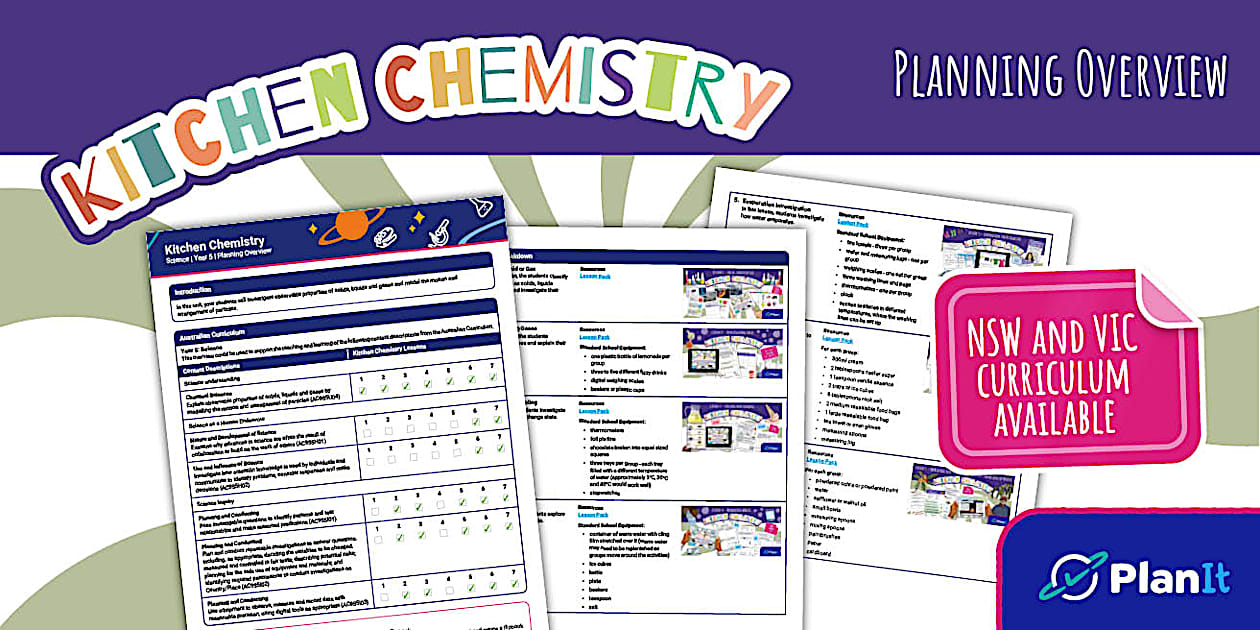 Year 5 Science Kitchen Chemistry Planning Overview - Twinkl