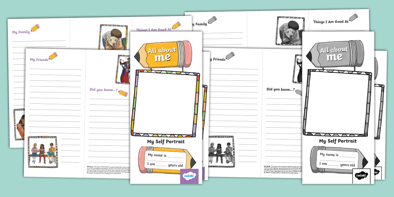 All About Me Leaflet Template (teacher made) - Twinkl