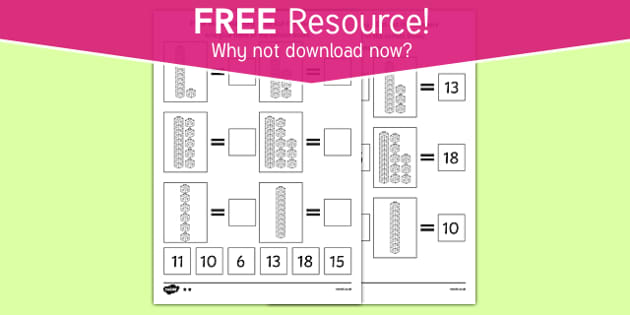 FREE Tens and Ones Cut and Paste Activity - Twinkl