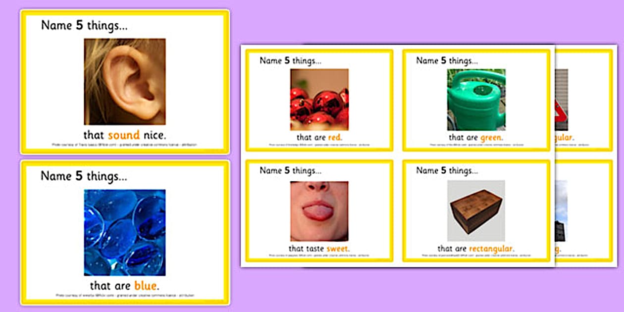 Name 5 Things Photo Challenge Cards (teacher made) - Twinkl